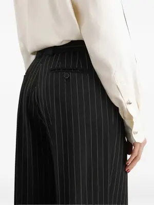 Dolce & Gabbana Wool Chalk Stripe Tailored Trousers