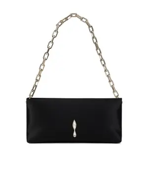 CHRISTIAN LOUBOUTIN Maykimay Chained Clutch Bag - Black