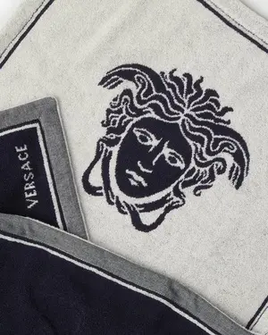 Versace Cotton-terry Jacquard Bath Towel