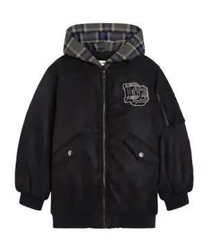 Dolce & Gabbana Twill Bomber Jacket With Logo