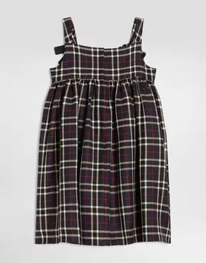 Dolce & Gabbana Virgin Wool Tartan Dress
