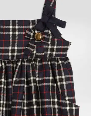 Dolce & Gabbana Virgin Wool Tartan Dress