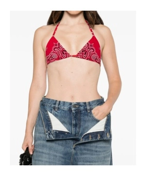 RE/DONE Paisley-print Top - Red
