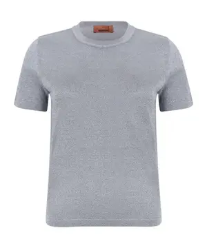 Missoni Round Neck Short Sleeve Knitted Top