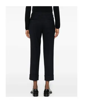 Incotex Cropped Trousers With Rolled-edge Detailing