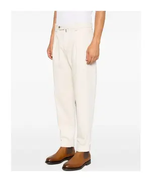 BERWICH Pleated-front Turn-up Trousers
