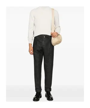 BERWICH Pleated Turn-up Trousers