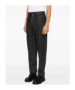 BERWICH Pleated Turn-up Trousers