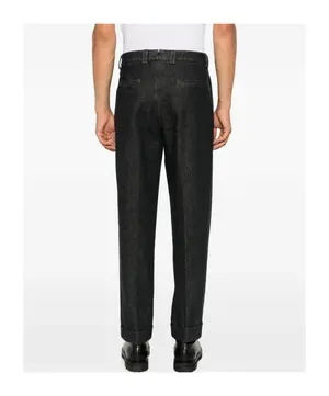 BERWICH Pleated Turn-up Trousers