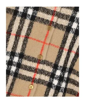 Burberry Checked Knitted Cardigan
