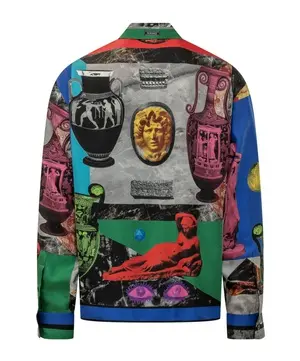 Versace Pattern-printed Twill Regular Shirt