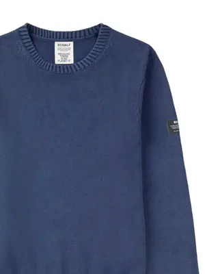 ECOALF Crew Neck Knit Sweater With Appliqué Details