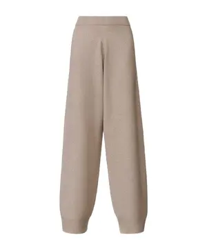 Fabiana Filippi Platinum Lurex Wide Leg Trousers