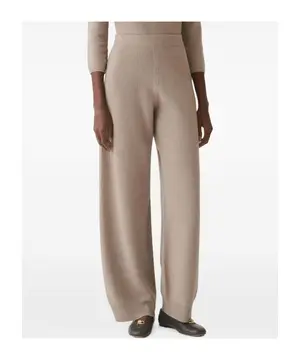 Fabiana Filippi Platinum Lurex Wide Leg Trousers