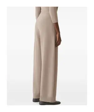 Fabiana Filippi Platinum Lurex Wide Leg Trousers
