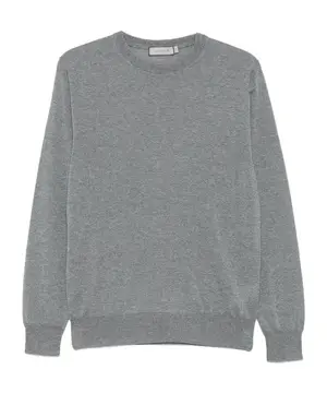 Canali Crew Neck Long Sleeve Knit Top