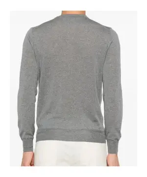 Canali Crew Neck Long Sleeve Knit Top