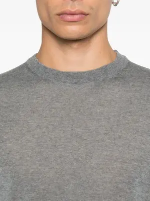 Canali Crew Neck Long Sleeve Knit Top
