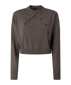 Pinko Asymmetric Button-fastening Sweater