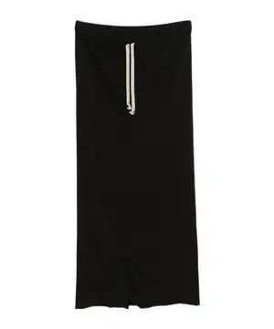 Rick Owens Drawstring-fastening Front-slit Midi Skirt