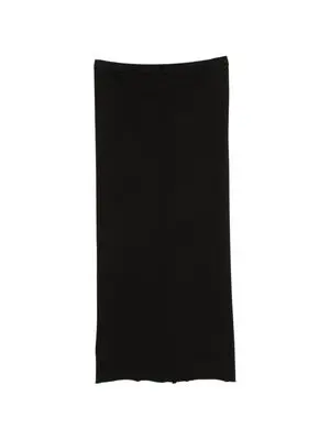 Rick Owens Drawstring-fastening Front-slit Midi Skirt