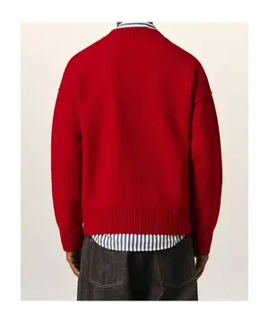 AMI Paris De Coeur Crewneck Cardigan