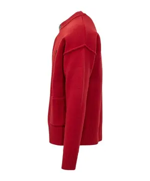 AMI Paris De Coeur Crewneck Cardigan