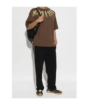 Palm Angels Big Neck Logo Loose Tee