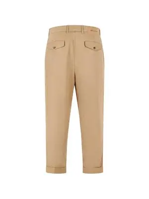 AMI Paris Pleated Straight Leg Trousers