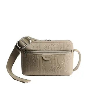 Dior Rider Zipped Messenger Bag - Beige