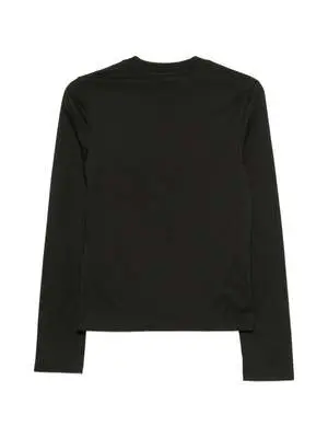 AMI Paris De Coeur Long-sleeve T-shirt - Black