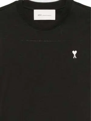 AMI Paris De Coeur Long-sleeve T-shirt - Black