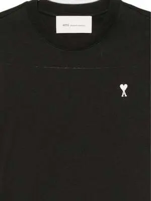 AMI Paris De Coeur Long-sleeve T-shirt - Black