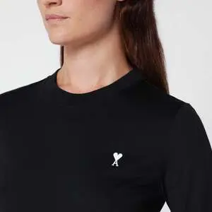 AMI Paris De Coeur Long-sleeve T-shirt - Black