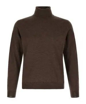 ZANONE Turtleneck Sweater - Brown