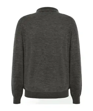 Malo Long-sleeve Polo Shirt - Slate Grey