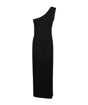 Elisabetta Franchi One-shoulder Knitted Maxi Dress