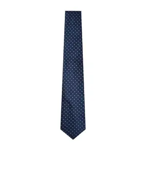 Canali Pointed-tip Tie - Blue