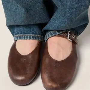 Miu Miu Nappa Leather Ballerinas