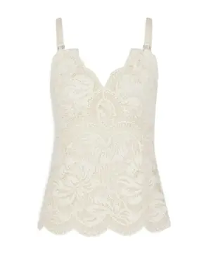 Rabanne Lace V-neck Tank Top