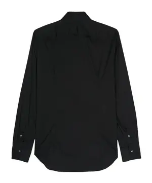 Canali Classic-collar Shirt - Black