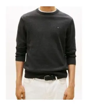 Tommy Hilfiger Embroidered Logo Crew Neck Sweater