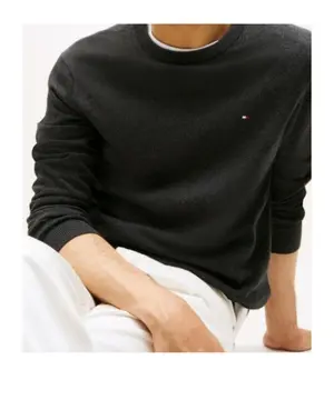 Tommy Hilfiger Embroidered Logo Crew Neck Sweater