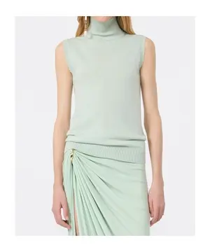Sportmax Sleeveless Pure Wool Sweater - Light Green