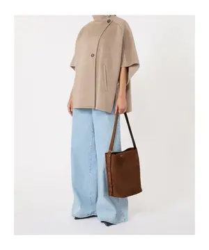 Max Mara Small Archetipo Bag In Split Leather