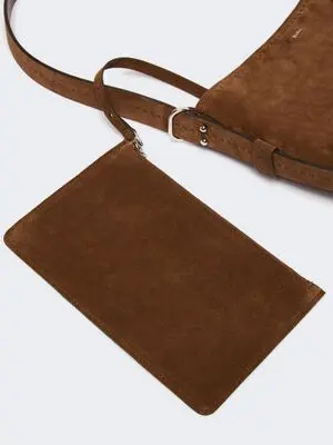 Max Mara Small Archetipo Bag In Split Leather