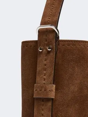 Max Mara Small Archetipo Bag In Split Leather