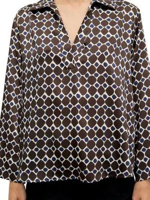 Gerard Darel Lorra Geometric Collared Top