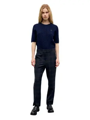 Gerard Darel Misa Mid Rise Ankle Grazer Trousers