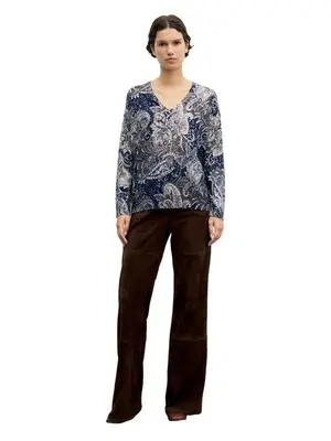 Gerard Darel Rhea Long Sleeve V-neck Sweater